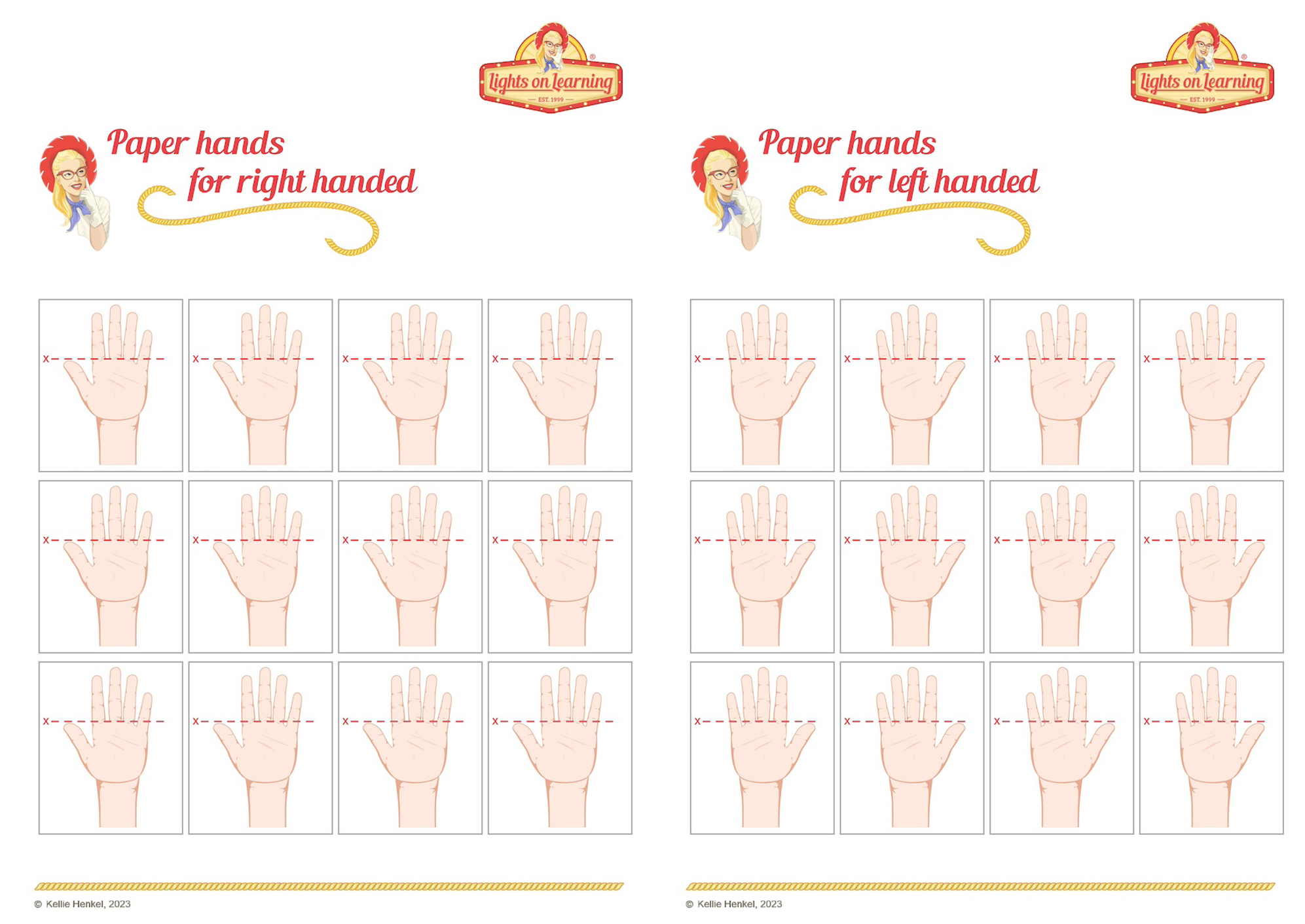 Blank Paper Hands Bundle – Lights on Learning
