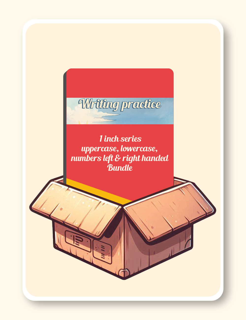 Bundle of 1 Inch Series Uppercase, Lowercase, Numbers Left/Right Handed ...